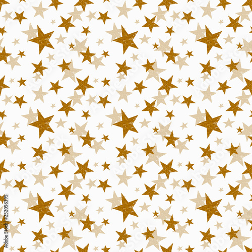 Gold star seamless pattern wall mural wallpaper | Muraledesign.com