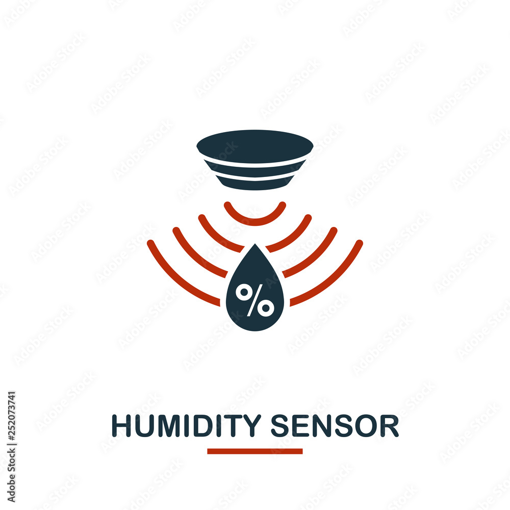 Humidity Sensor Icon From Sensors Icons Collection Creative Two Colors Design Symbol Humidity