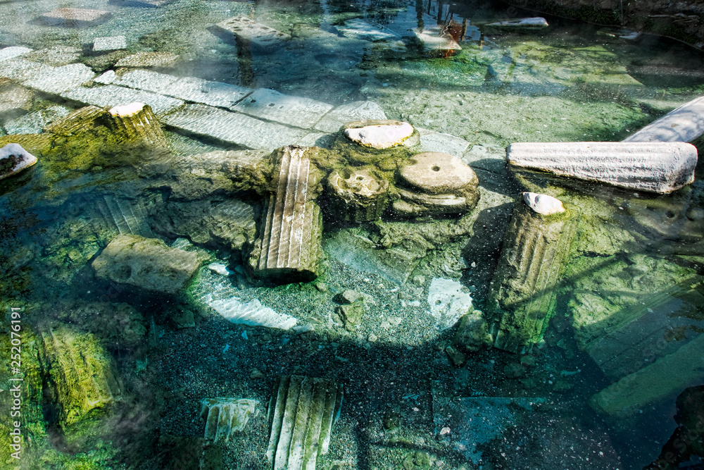 world locations,Asia,Europe,turkey, aegean, pamukkale, hot spring ...