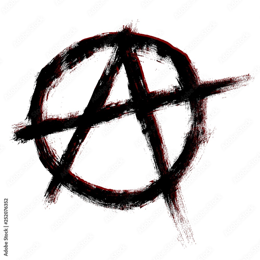 Anarchy symbol. Vector sign. Vector illustration. Stock Vector | Adobe ...