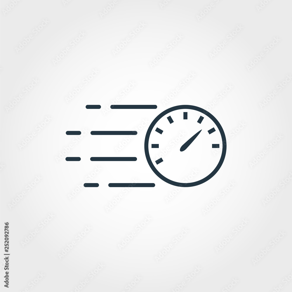 Speed Measurement icon from measurement icons collection. Creative ...