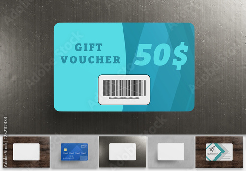 Card with Rounded Corners Mockup Stock Template | Adobe Stock