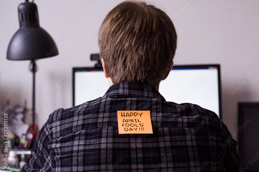 Foto Stock 1 april fools day. Funny day. April fish. Prank ...