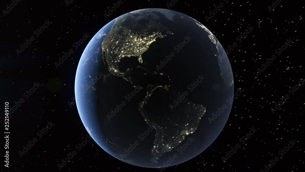 Realistic 3d animated earth showing the borders of the country Moldova ...