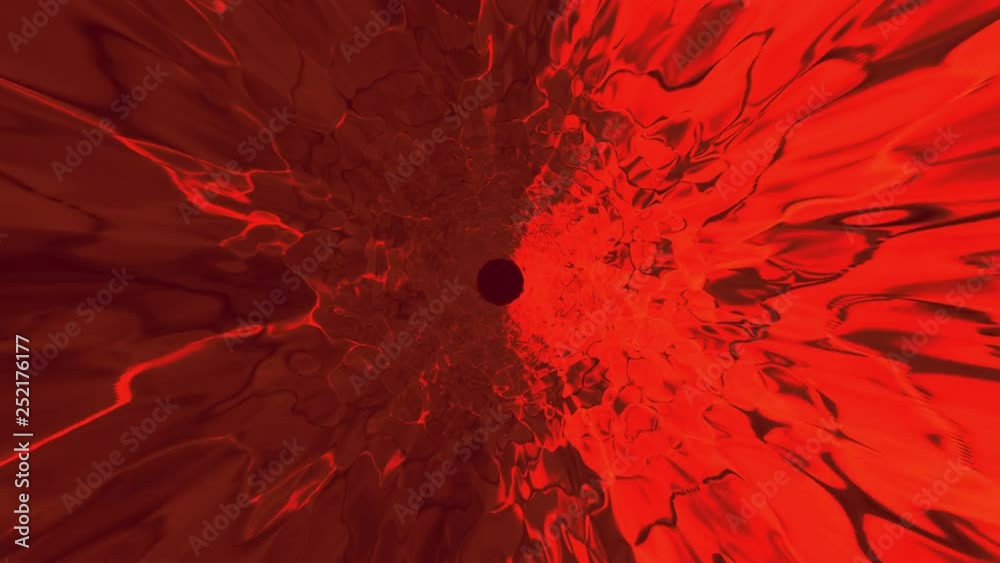 Video „Fire lava pit tunnel animation. Surreal artistic background ...