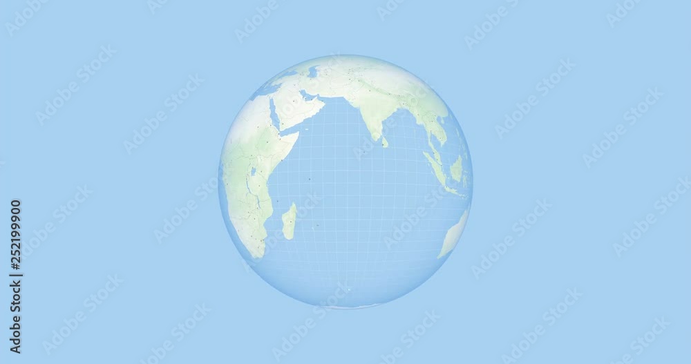 Zoom to Far East. State Borders and Capitals. World Zoom Into Far East ...