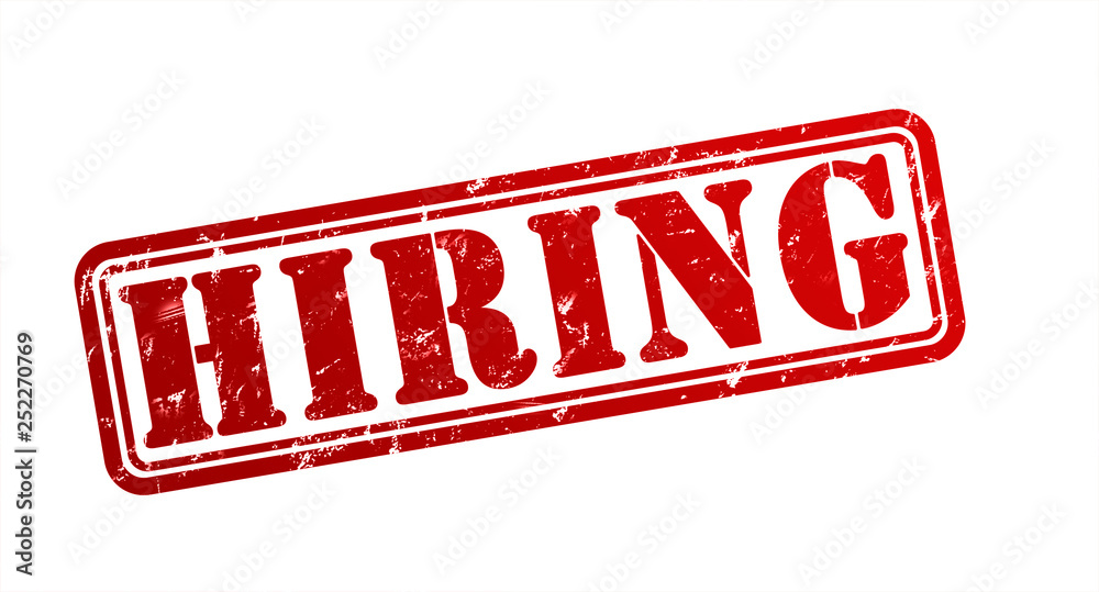 hiring stamp concept illustration Stock Illustration | Adobe Stock