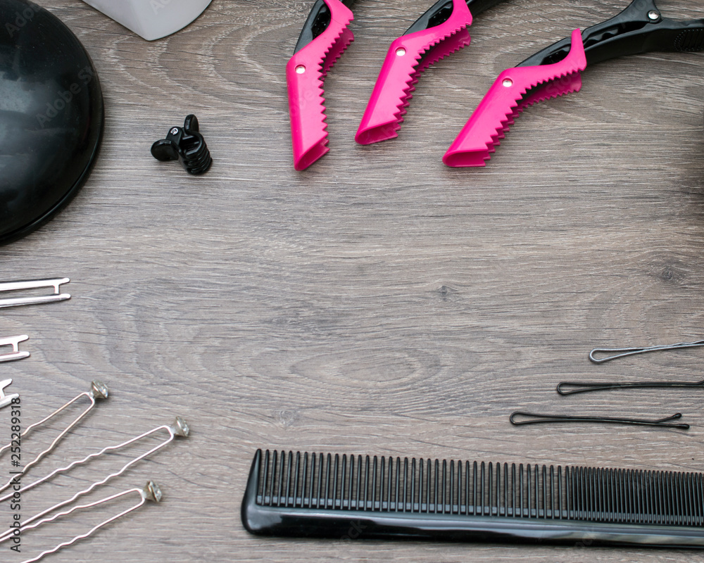 tools to haircuts and hairstyles Stock Photo | Adobe Stock