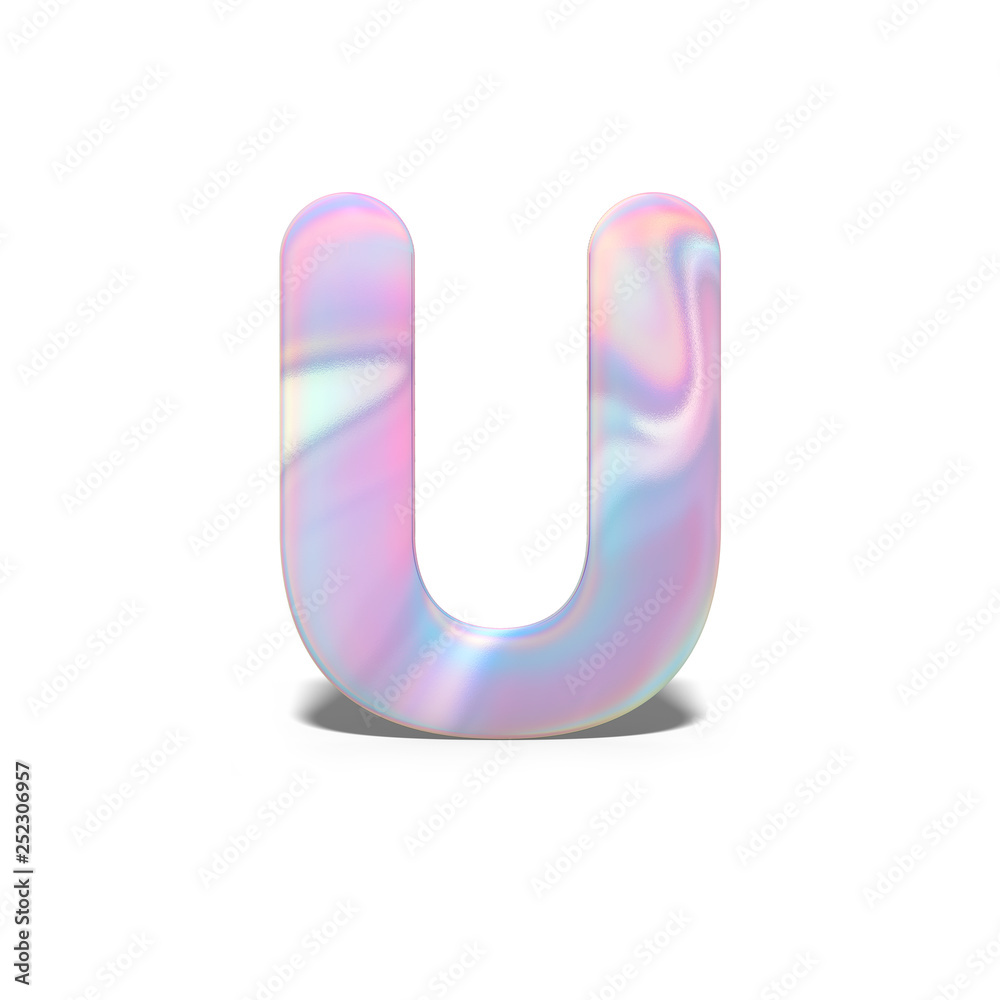 The Letter U In Pink