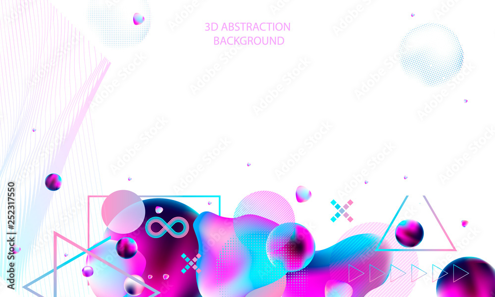 Vector futuristic space background with bright light planets and stars ...