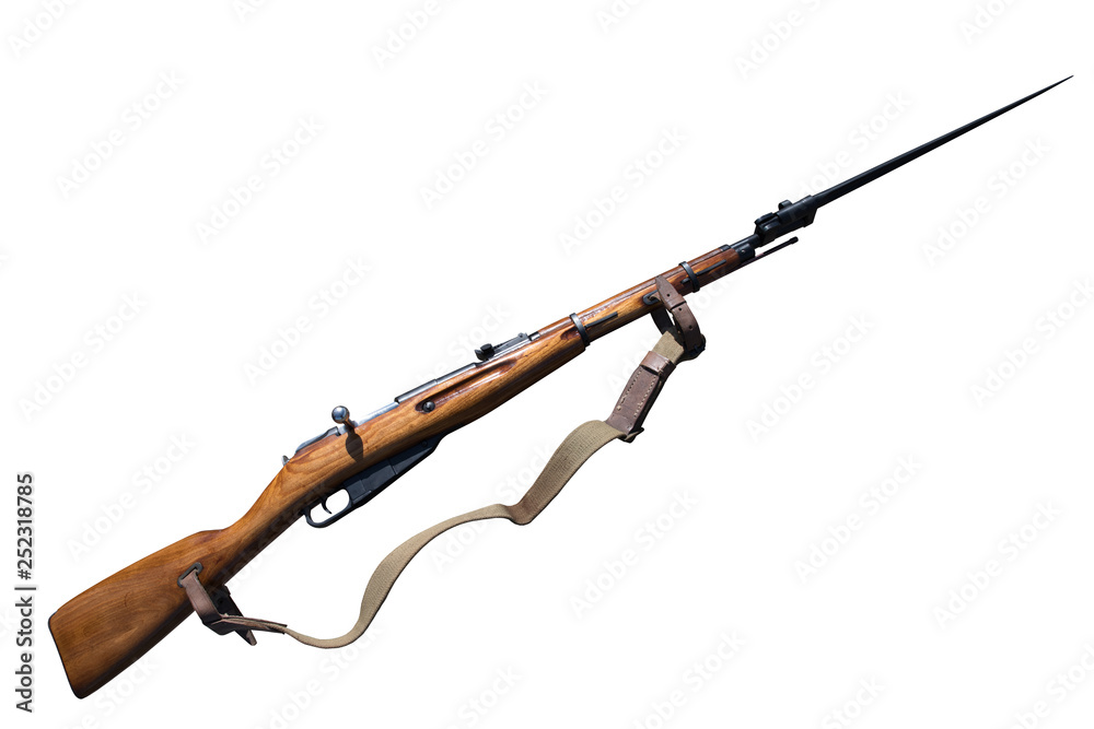Russian rifle of the first and second world war Stock Photo | Adobe Stock