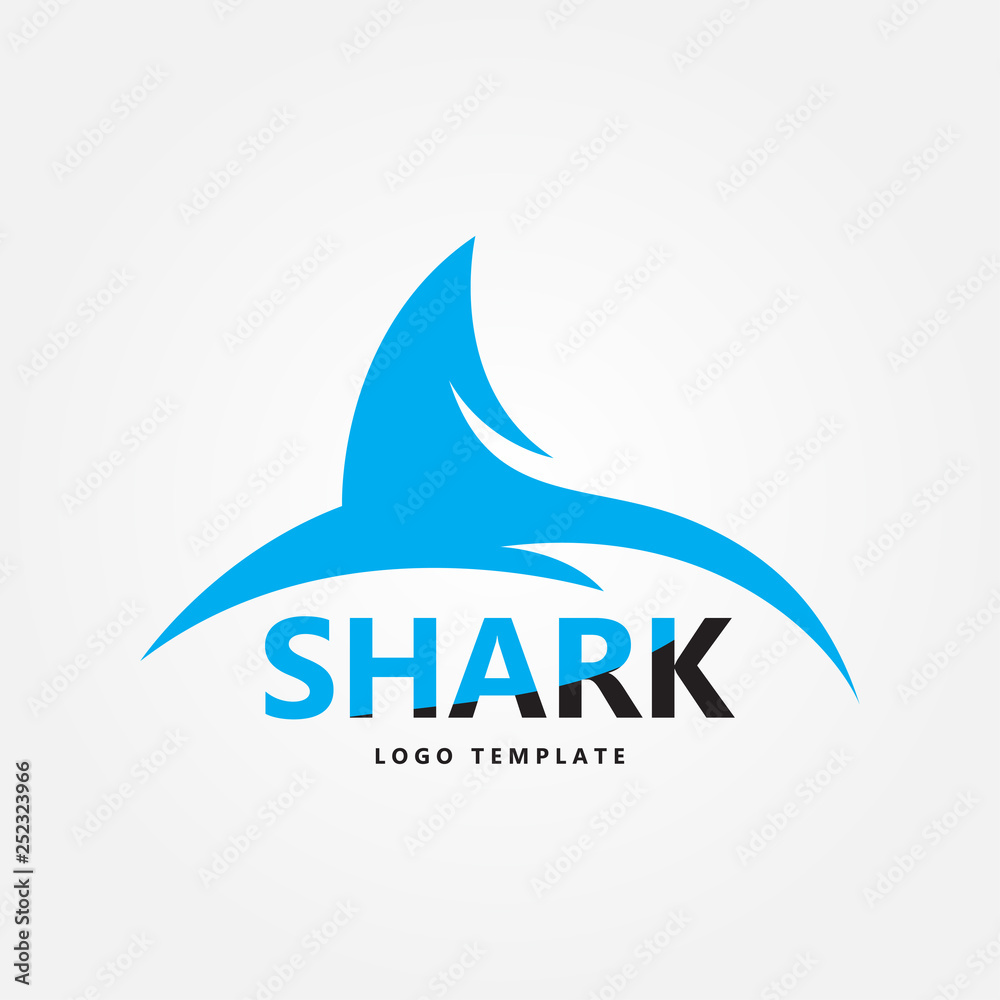 shark logo template Stock Vector | Adobe Stock