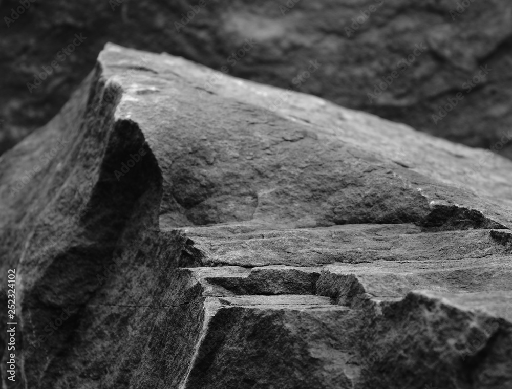 A Foreground Rock Step, Showing the Rough Texture of the Mineral ...
