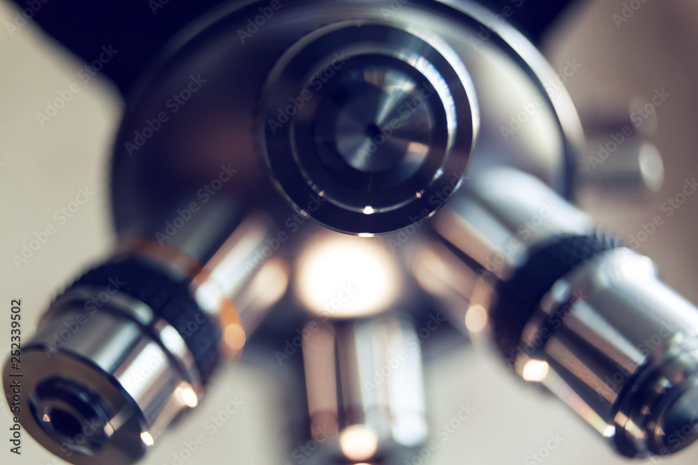 Laboratory microscope for scientific research. Microscope is used for ...
