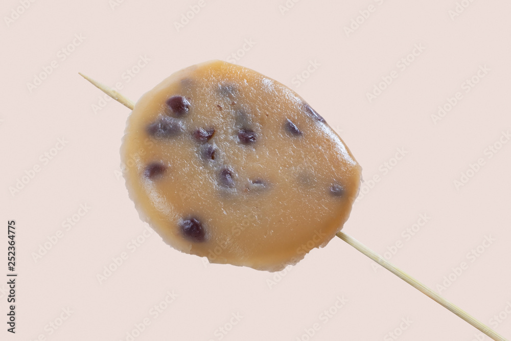 Chinese sticky rice pudding (Put Chai Ko), in brown colour, a ...