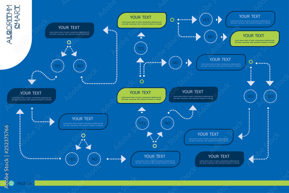 Set Infographic Business data visualization.Process chart,Algorithm ...
