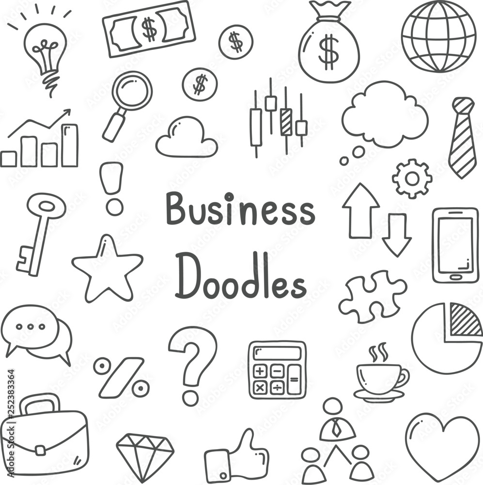 Business Doodles. Stock Vector | Adobe Stock