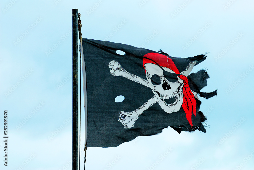 Pirate Flag Flying