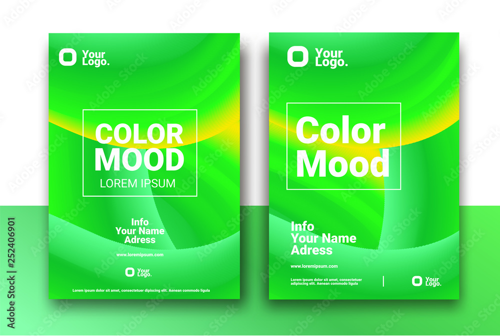 Green color poster BACKGROUND. Bright colors Party poster. Magazine ...