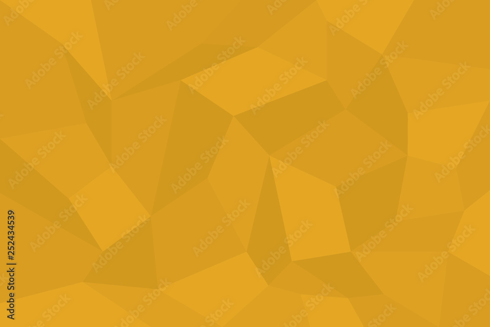 Abstract background pattern made with trapezoids shapes in tones of yellow color. Modern, simple ...