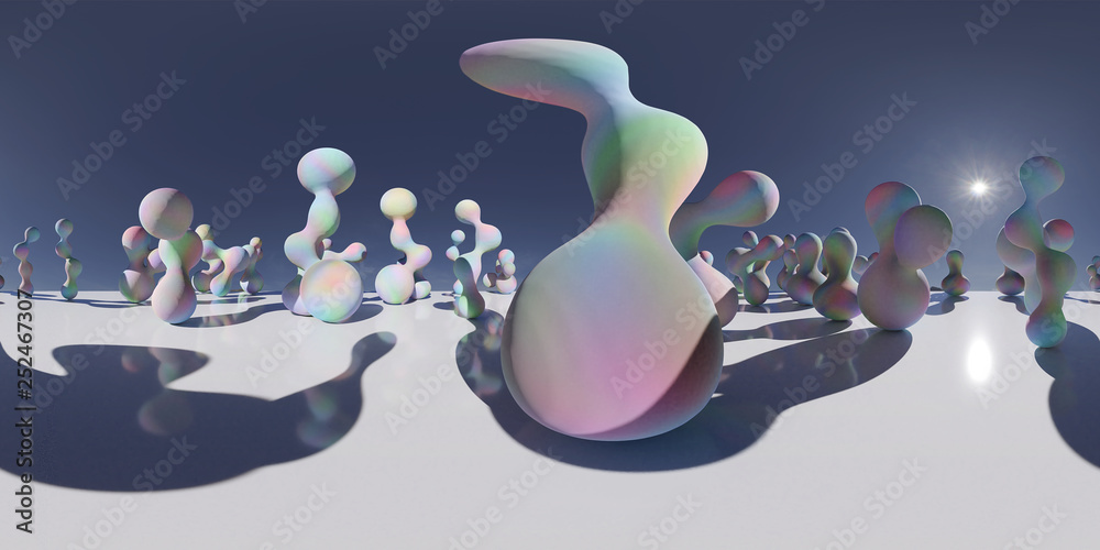 HDRI environment map, spherical panorama background, light source ...