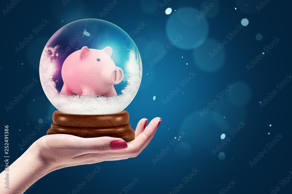 Hand Holding Snow Globe