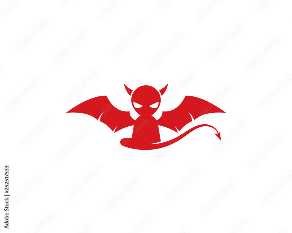 Devil logo vector Stock Vector | Adobe Stock