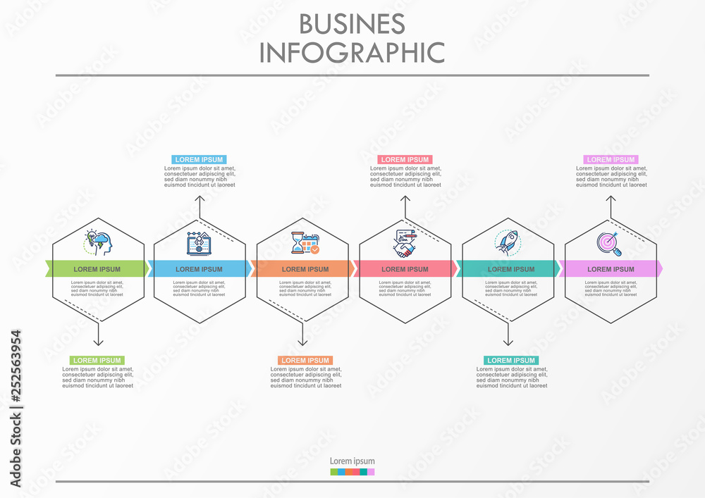 Business data visualization. timeline infographic icons designed for ...
