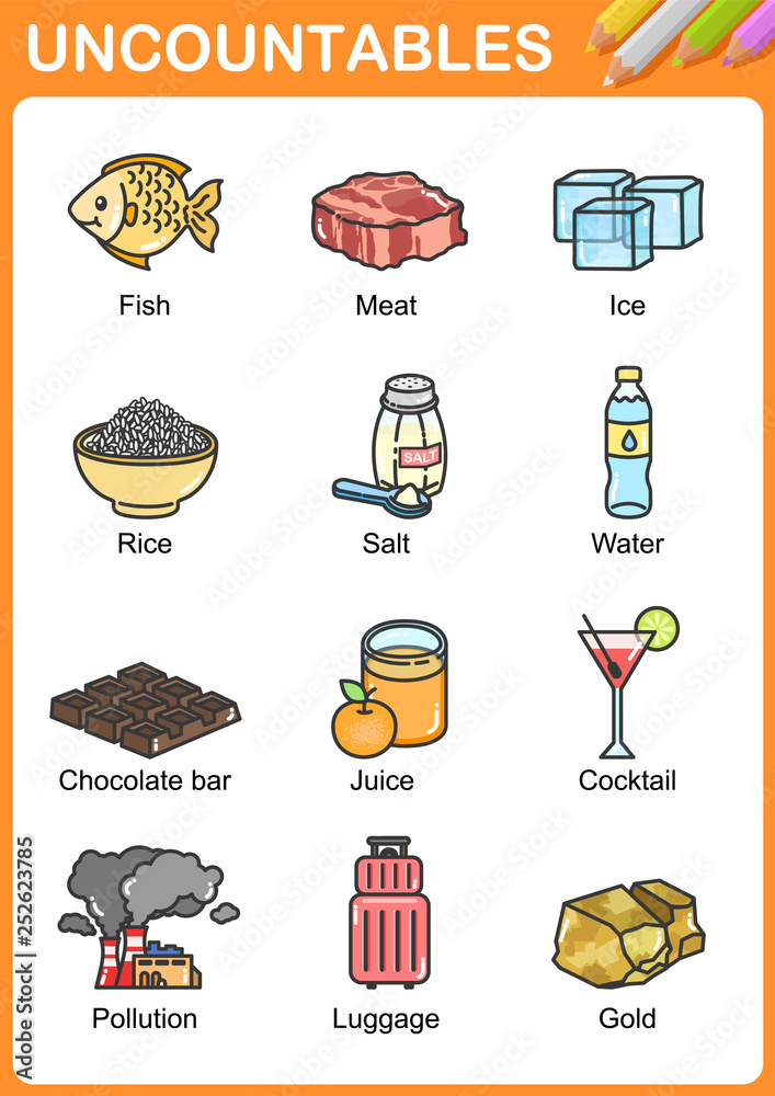 Uncountable Nouns Worksheet