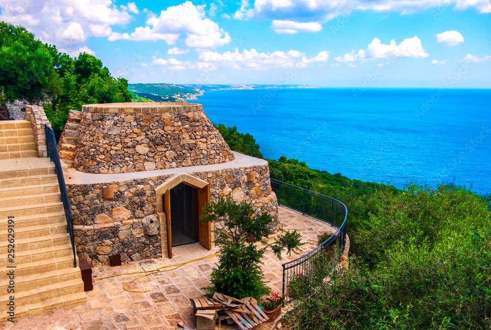 Pajaru on Salento adriatic coast in Apulia - South Italy - typical ...