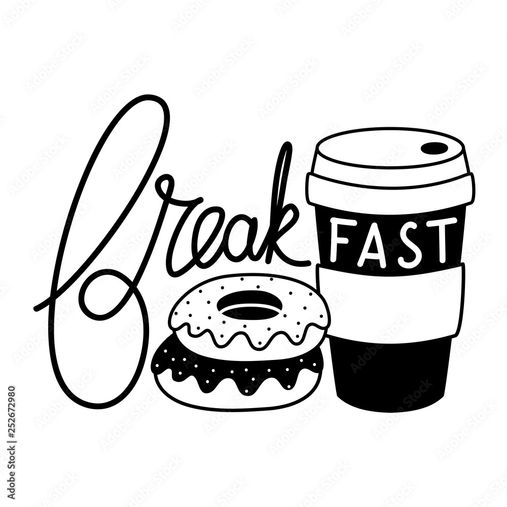 Breakfast Word Art