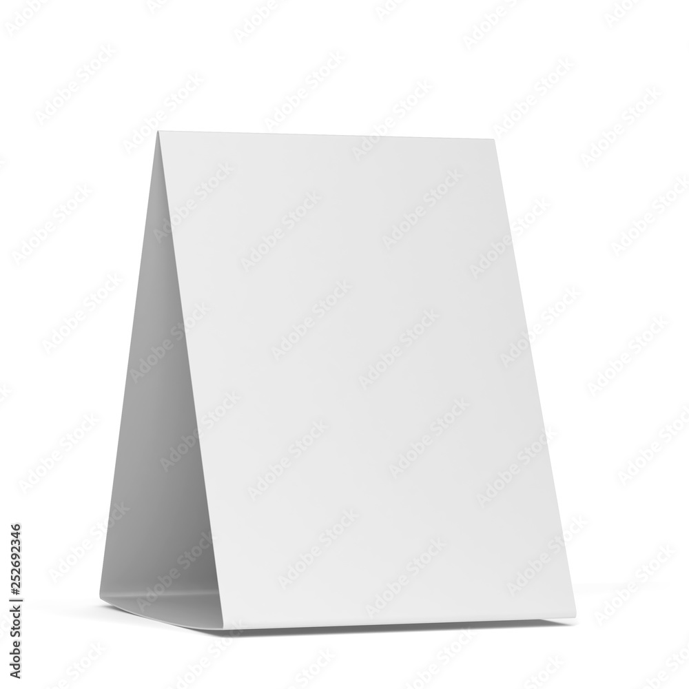 Blank table tent mockup Stock Illustration | Adobe Stock