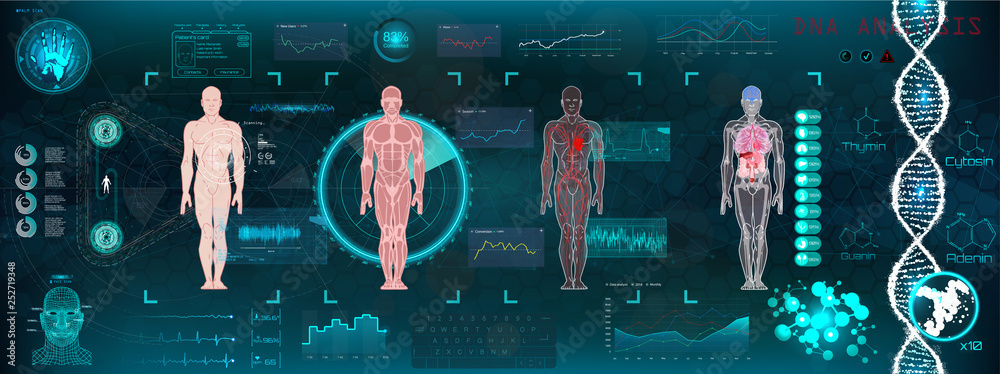 A modern medical interface for monitoring human scanning and analysis ...