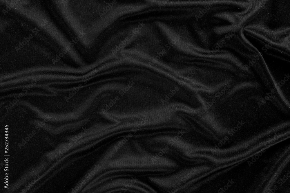 Black Satin Fabric Texture