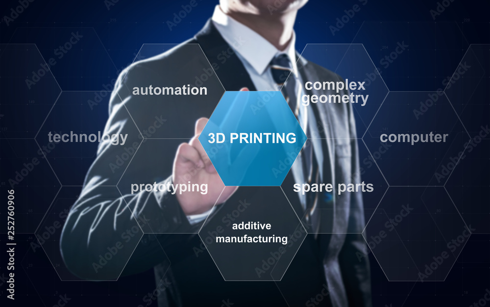 Concept about 3D printing which is an innovative additive manufacturing ...
