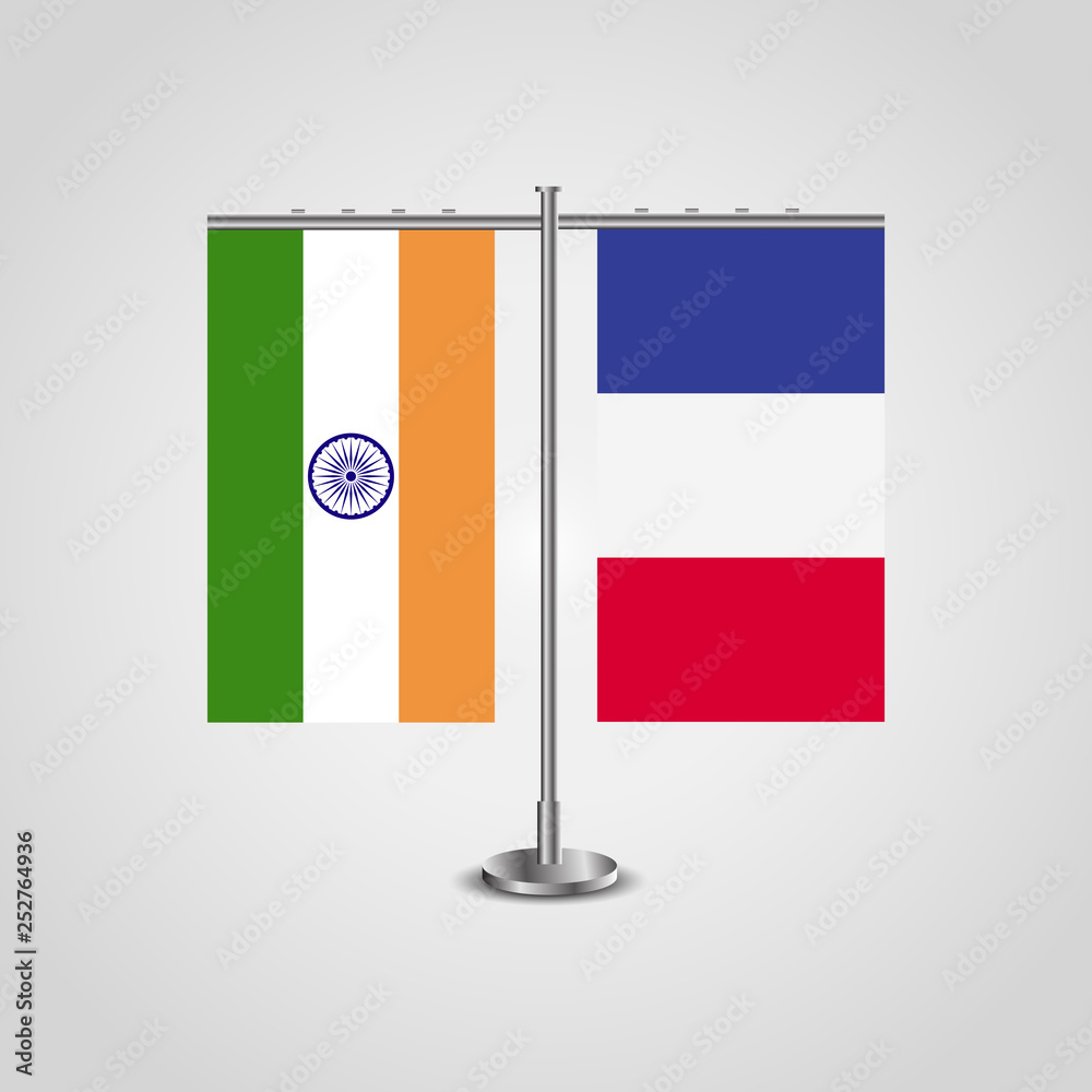 French And Indian Flags
