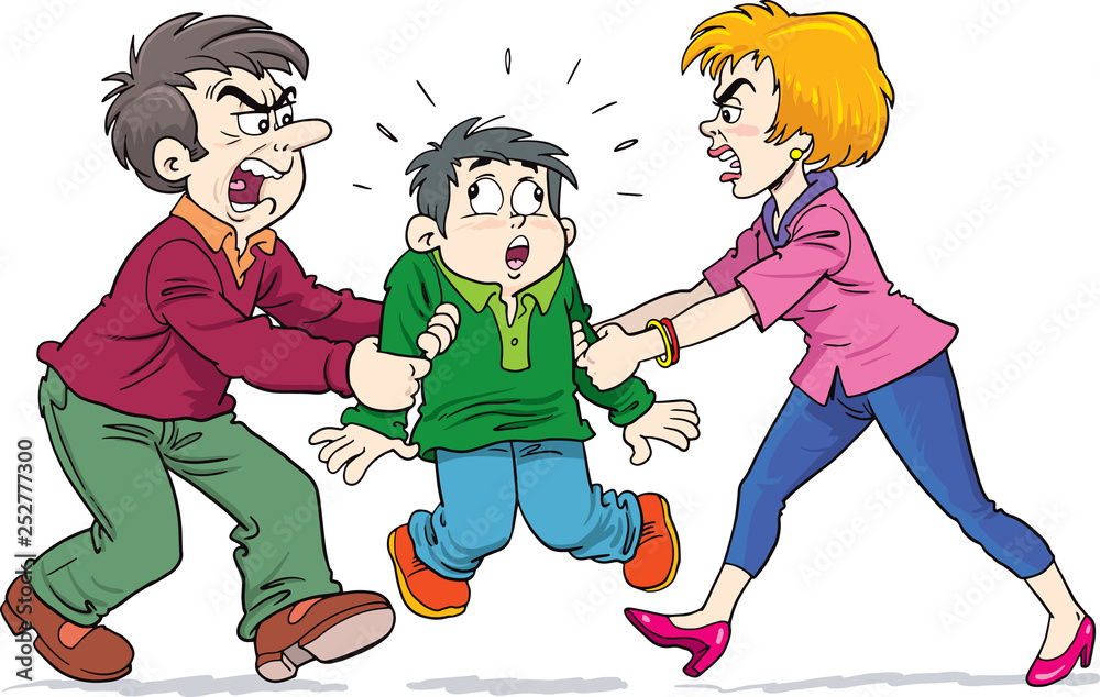 Unhappy Family Clipart