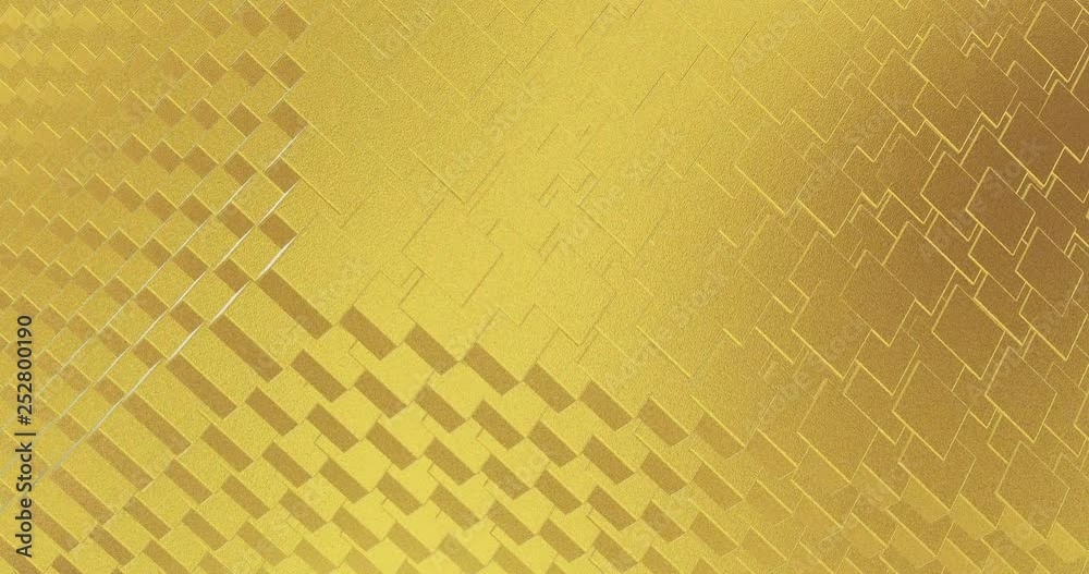 Abstract geometric golden backgroundfoil tiles texture seamless loop ...