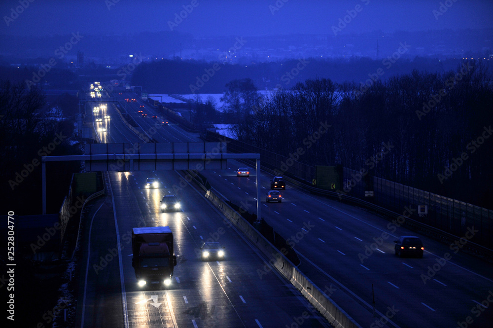 autobahn westautobahn, toll road, motorway, austria Stock Photo | Adobe ...