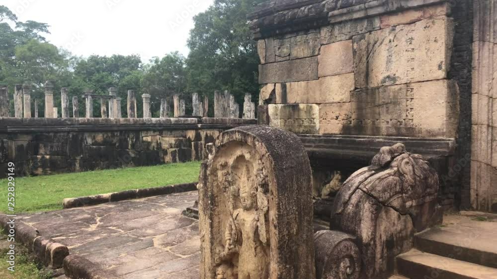 The ruins of an ancient temple, traces of an ancient highly developed ...
