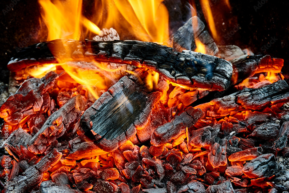 Burning Red Oak