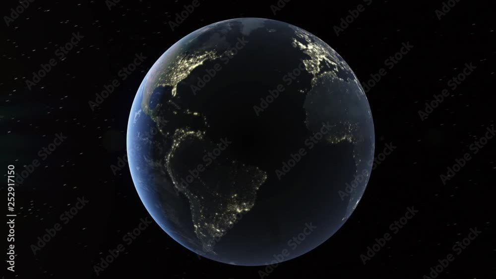 Realistic 3d animated earth showing the borders of the country Saudi ...