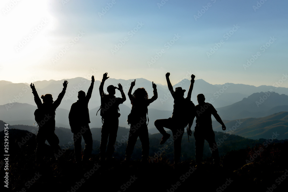 mountaineer group at the top of the mountain range and its achievements ...