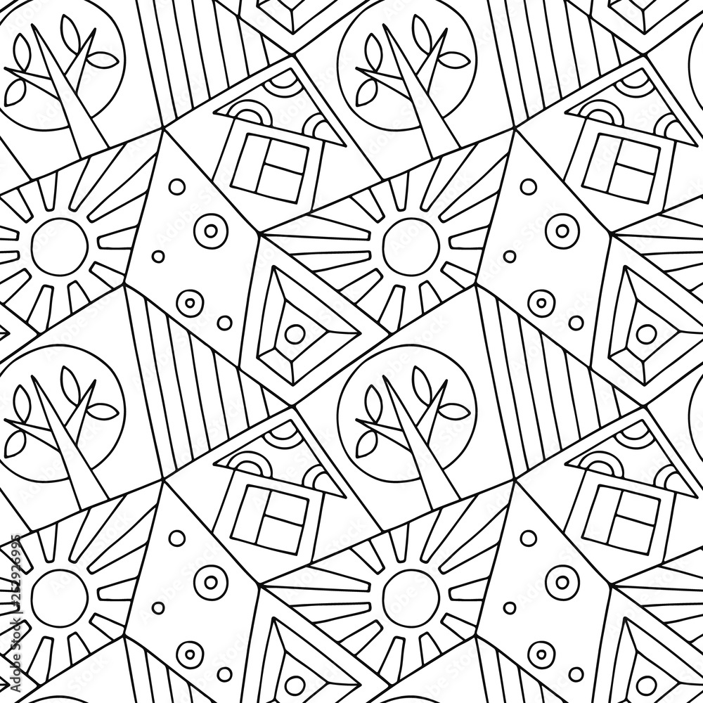 Asymmetrical Design Black And White