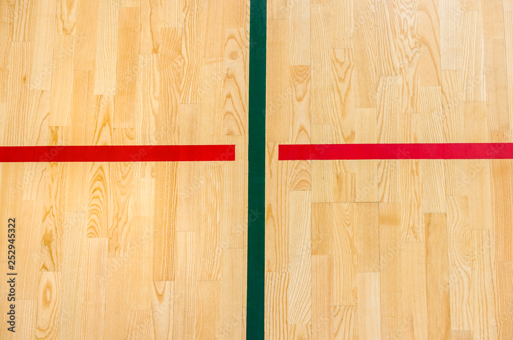 wooden floor badminton, futsal, handball, volleyball, football, soccer ...