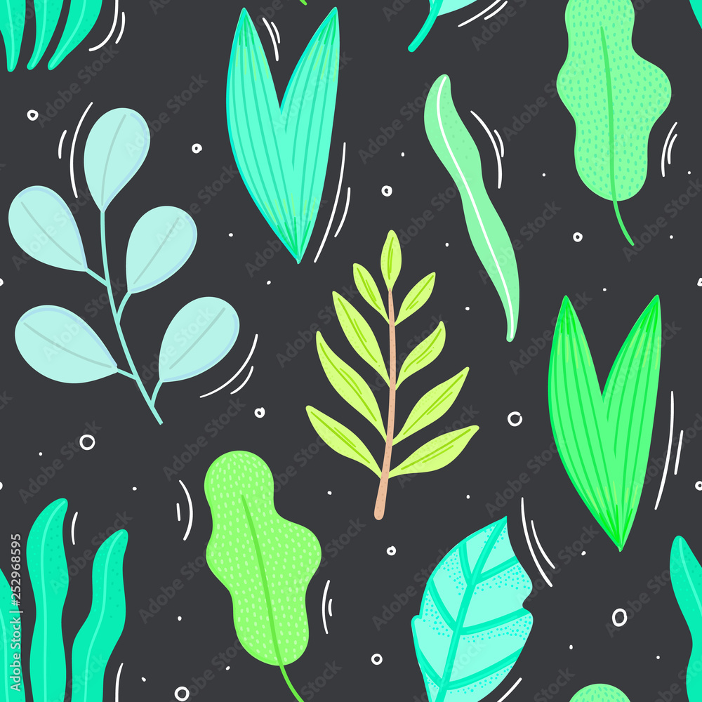 Repeating Leaf Background