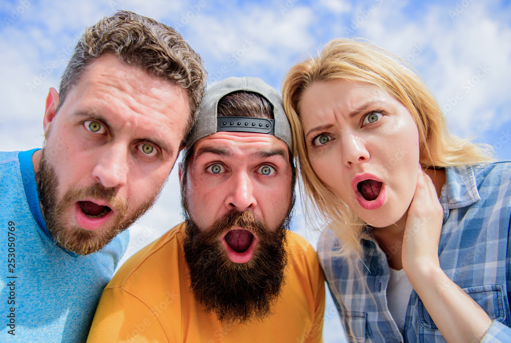 Amazed surprised face expression. How to impress people. Shocking ...