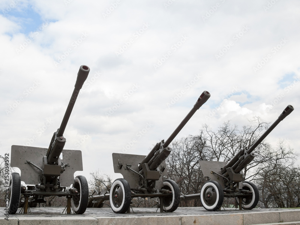 Soviet howitzers (Second World War period) Stock Photo | Adobe Stock