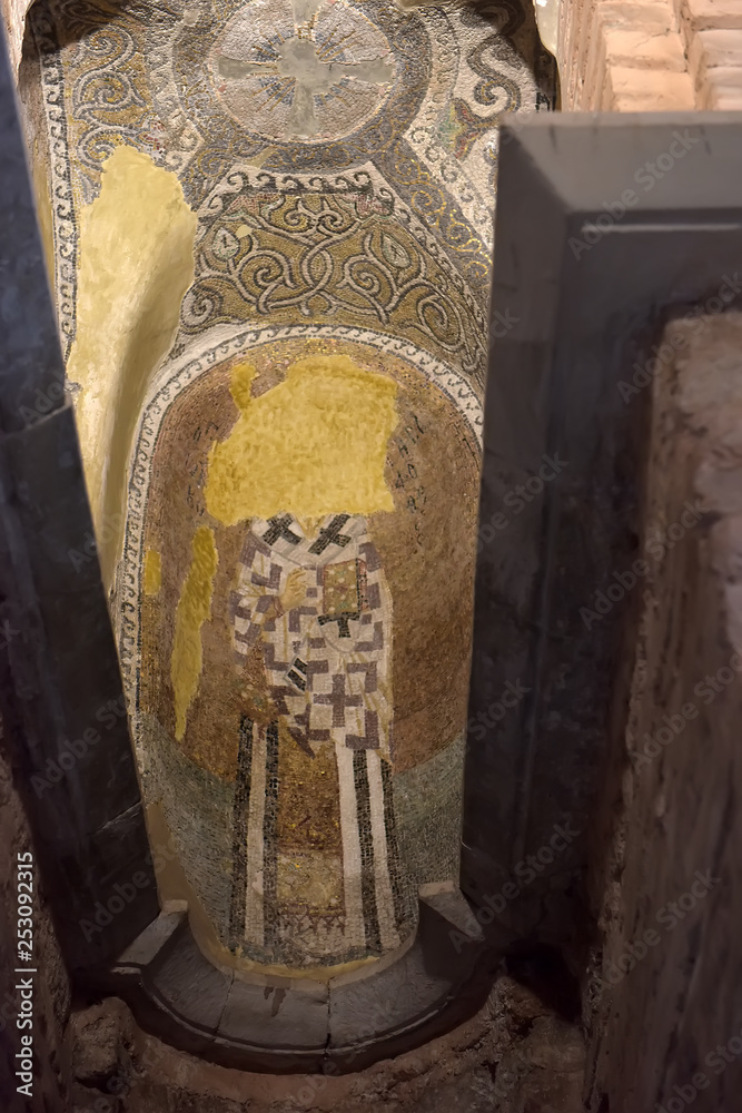 Fethiye Museum interior in Istanbul. Also known as the Church of ...