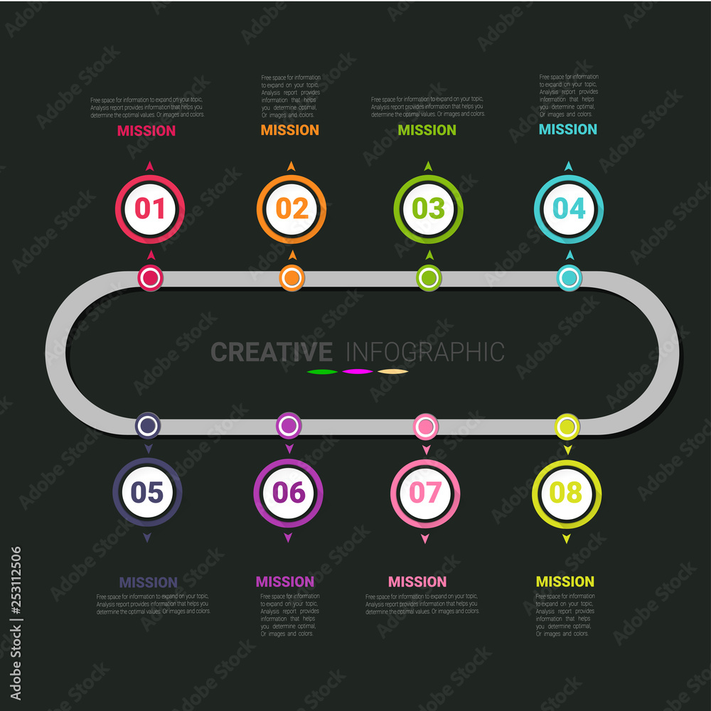 Presentation infographic gram, graph, presentation and round chart ...